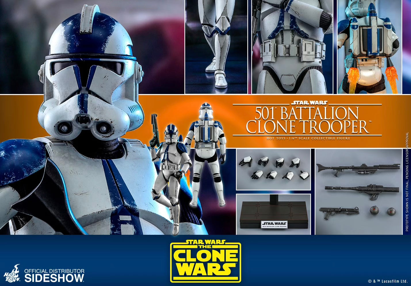 ! 501st Battalion Clone Trooper (Displayed)